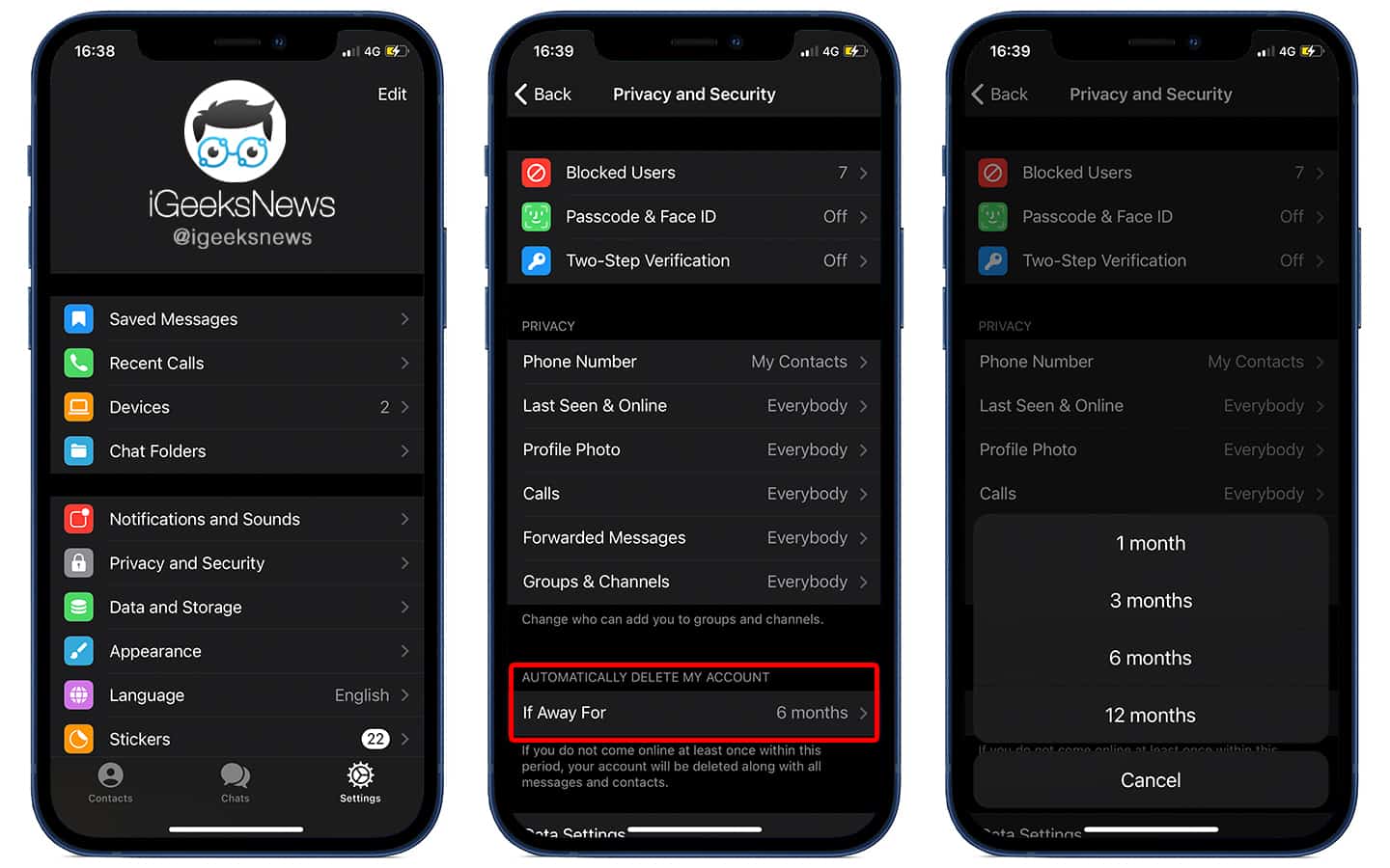 How to Delete Telegram Account From iPhone, Android or PC Permanently ... How to Delete Telegram Account From iPhone, Android or PC Permanently ...